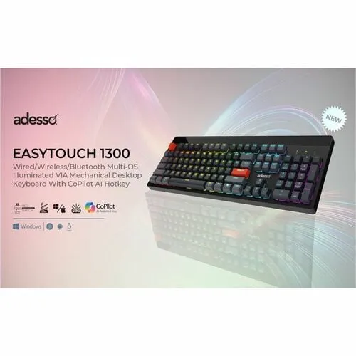 EASYTOUCH 1300 - ADESSO Wired/Wireless/Bluetooth Multi-OS Il
