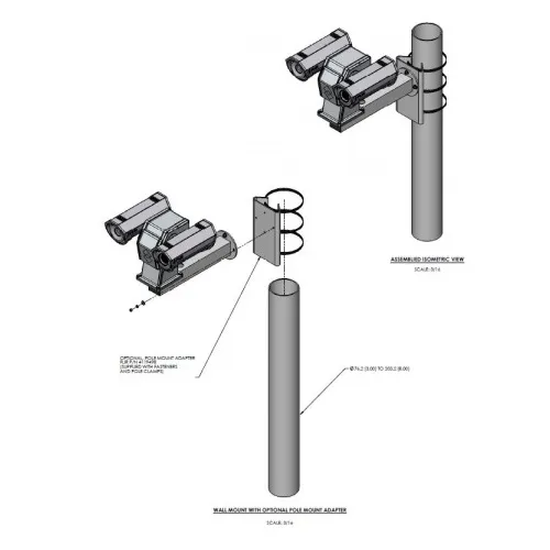 500-0509-00 - Flir Pole ADAPTOR For PT-SERIES