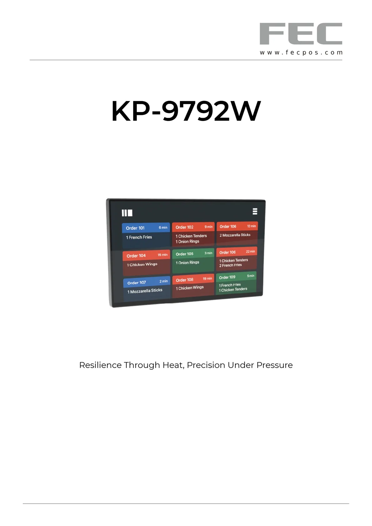 TTFIKP9792W003 - Fec KP-9792W I3 8/128 21.5P GREY W11