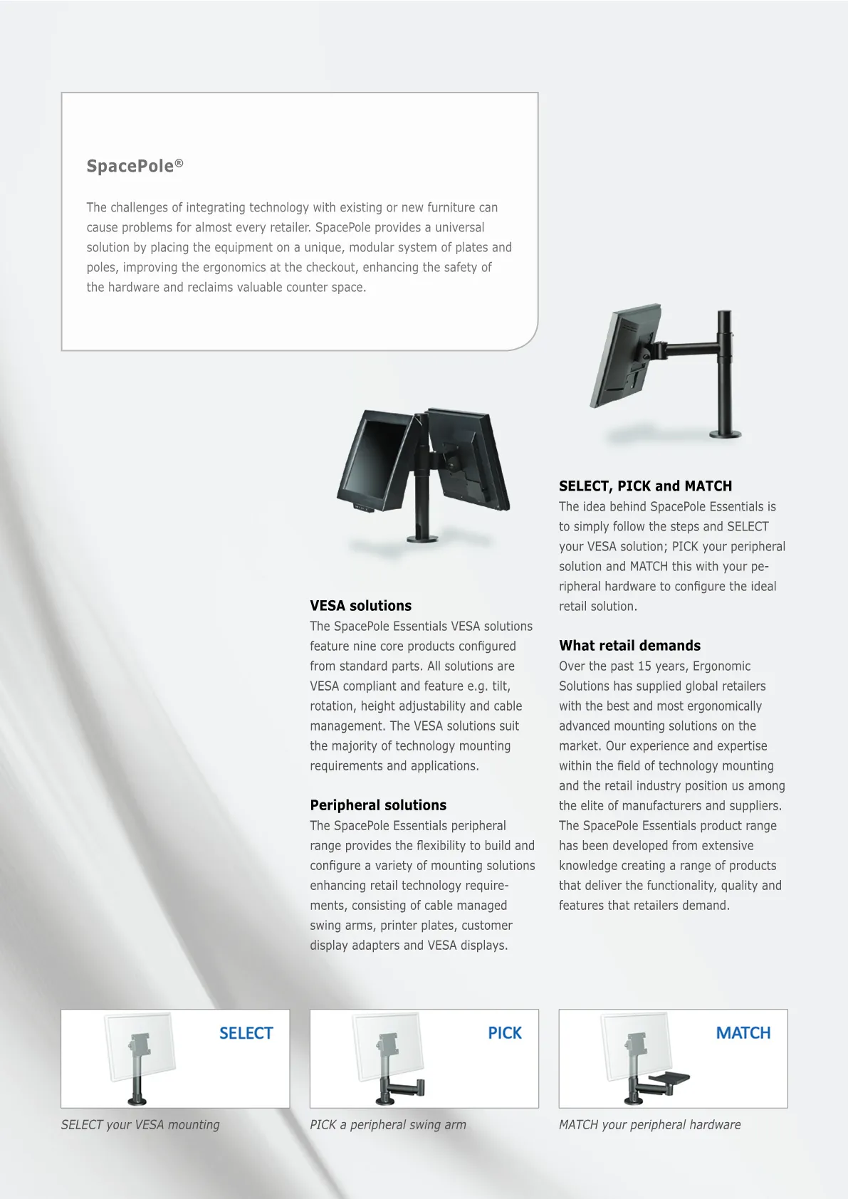 Spacepole MULTIGRIP W/HANDLE PAX SP30 BLK - PAX201-MH-02